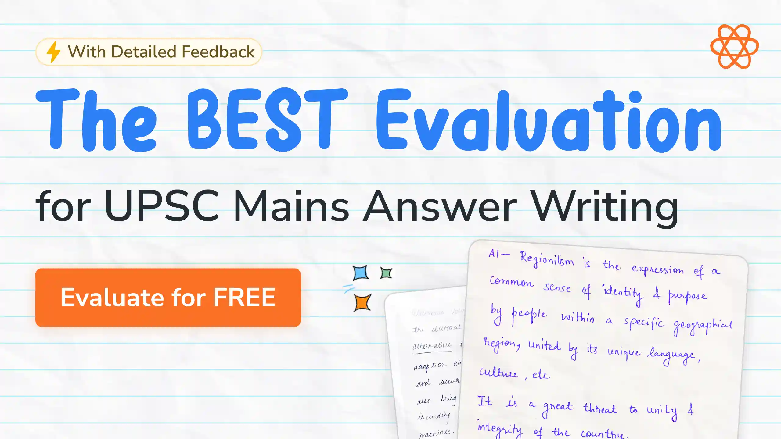 Get the BEST UPSC Mains Answer Evaluation