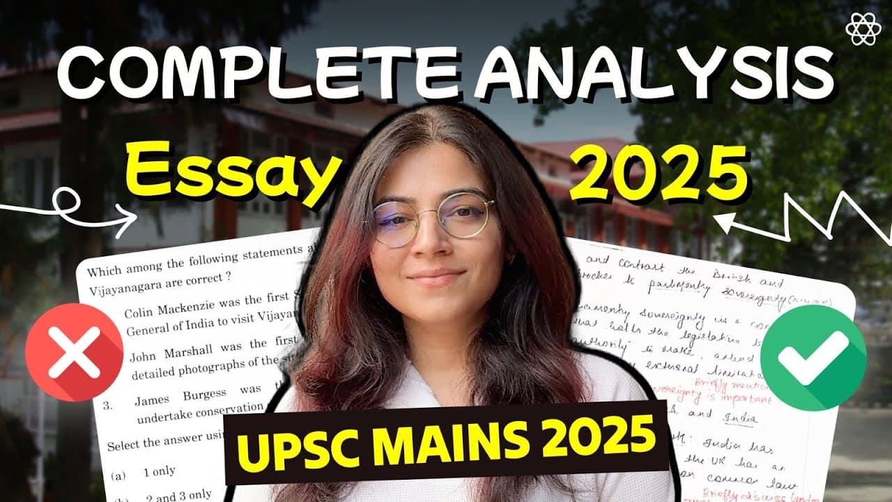 UPSC Essay Paper 2025 Analysis: Download the PDF